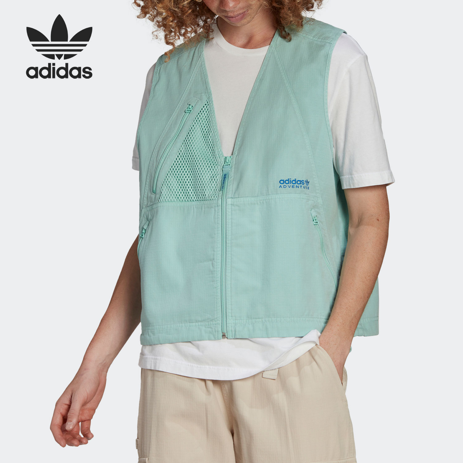 Adidas/阿迪达斯正品 WOTHERSPOON 男子运动舒适马甲 HI3301