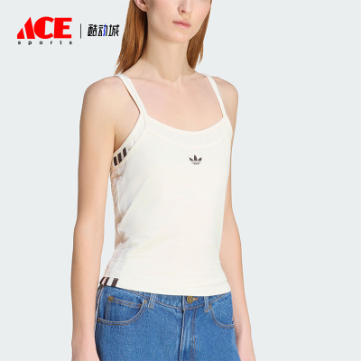 Adidas/阿迪达斯正品三叶草女士圆领休闲运动修身背心T恤KW4525