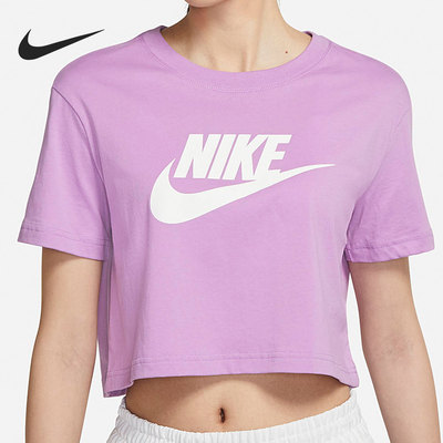 Nike/耐克正品当季新款圆领女子休闲运动短款T恤 BV6176-591