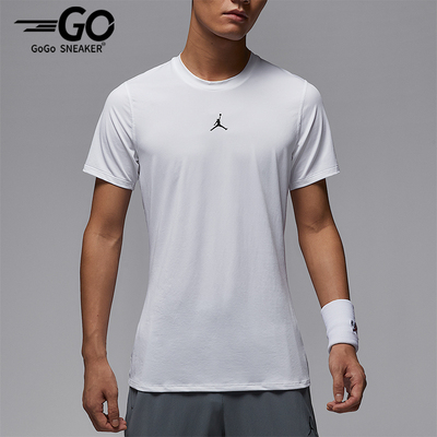 Nike/耐克正品JORDAN男士针织简约透气圆领运动短袖HV4100-100