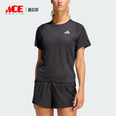 Adidas/阿迪达斯正品夏季女士训练跑步经典柔软圆领短袖T恤JZ2224