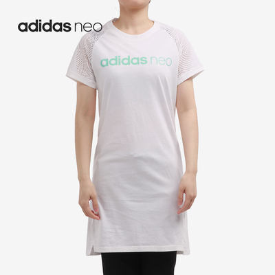 Adidas/阿迪达斯正品 NEO 女子圆领透气运动连衣裙 CD3923