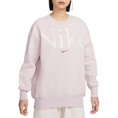 Nike/耐克官方正品当季新款女士针织加绒圆领套头卫衣FN3655-019