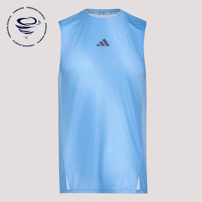 Adidas/阿迪达斯正品夏季男士透气无袖跑步训练运动背心T恤KY5047