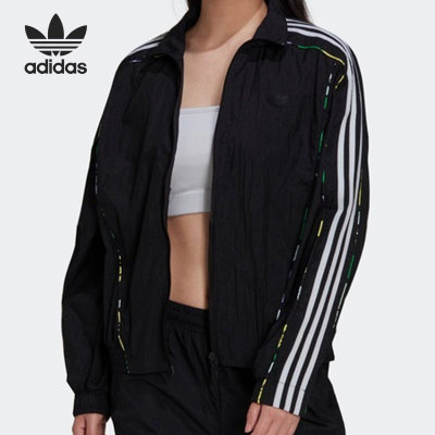 Adidas/阿迪达斯正品三叶草休闲女子时尚运动舒适夹克 H15823