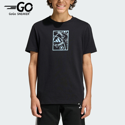 Adidas/阿迪达斯正品FOTBALT-SHIRTJUNIOR短袖经典运动T恤KA0544