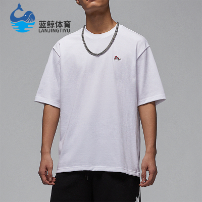 Nike/耐克正品JORDAN男士宽松透气圆领休闲运动短袖T恤HJ2327-100
