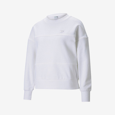 Puma/彪马正品简约休闲女士宽松圆领针织套头卫衣531435-02