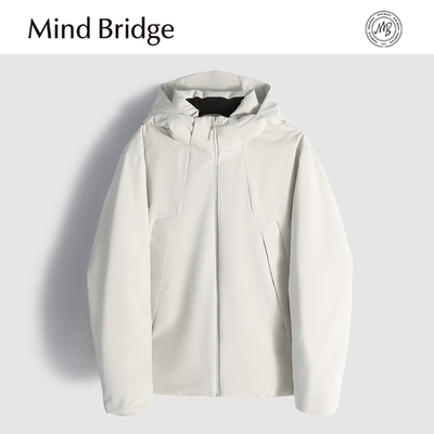 MindBridge新款2025冬季户外运动休闲连帽防风保暖鹅绒服抗皱耐磨