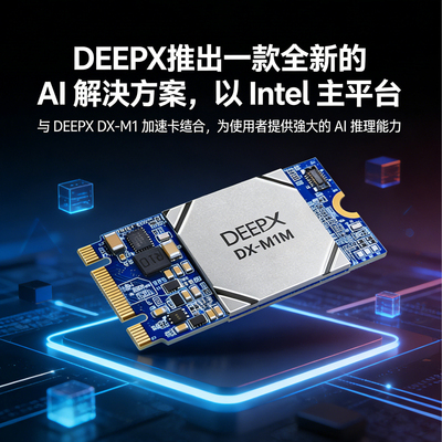 AI高算力拓展卡25Tops加速卡模组m.2接口deepx加速模块功耗低