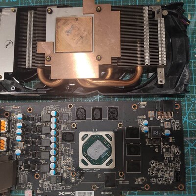 速发HIS/讯景/铭瑄/华硕RX580 RX480 RX470 显存均热板导热板散热