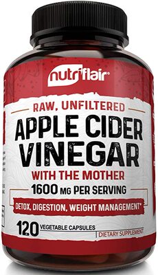 极速Apple Cider Vinegar Cuapsules with Mother 1600mg - 120 V