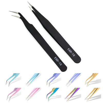 新品Qiao Excellent Quality Tweezers Bend+Straight UNew Stain