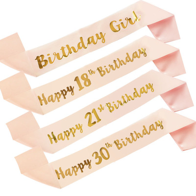 极速Birthday Party Decoratiwon 18 21 30 40 50 Rose Gold Sati