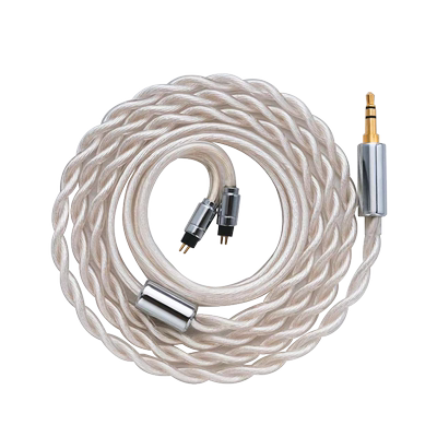 扬仕单晶铜镀银耳机升级线