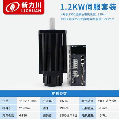 力川A4/A6系列1.8KW/2KW/2.3KW/2.6KW伺服电机CANopen总线通讯