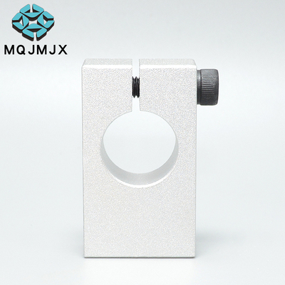 WQMU支柱固定夹WQM薄款带螺纹铝合金固定轴承座导向轴支架轴套SK