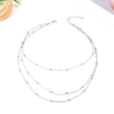 极速Fashion Multilayer Necklace Necklace Handmade MultZilaye