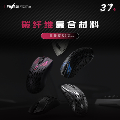 美国碳纤维无线鼠标Pwnage