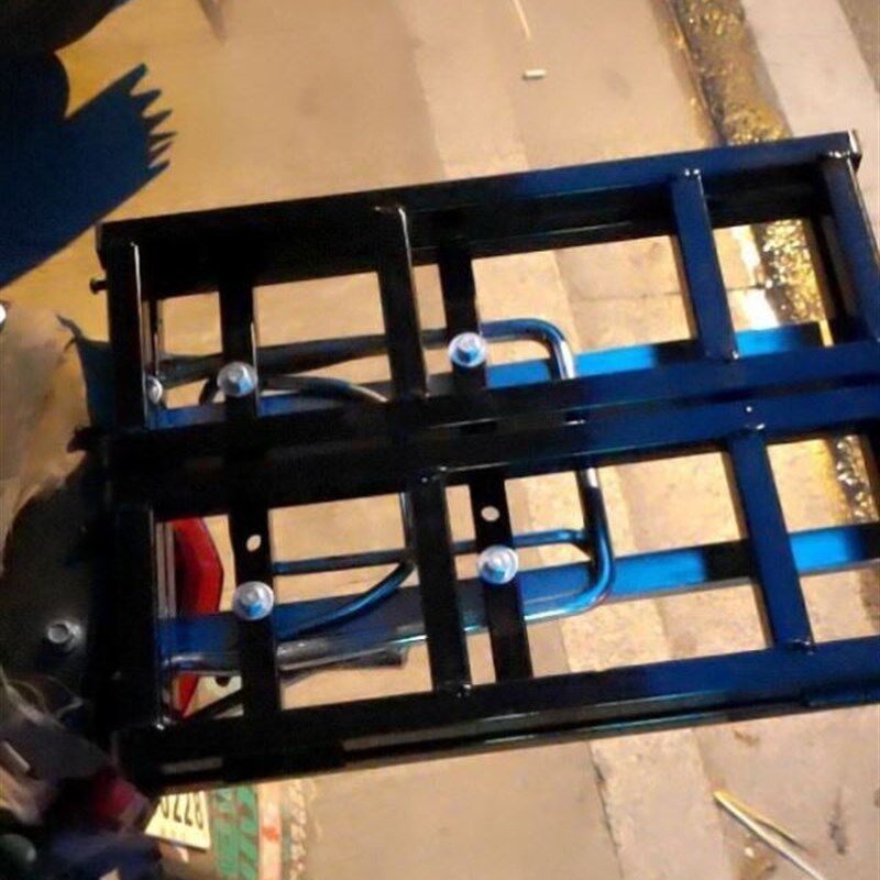新品铁货架摩托车底座大货架可折叠改装载重后置电动车Z货架尾架