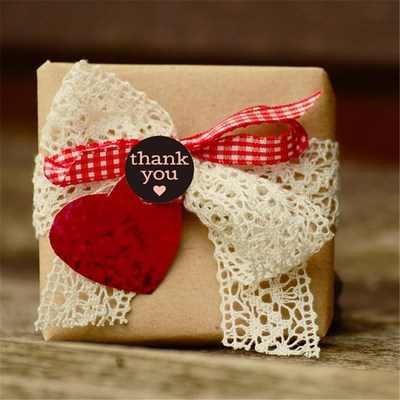 极速500pcs/roll kRound  Business Label Stickers Paper Cute T