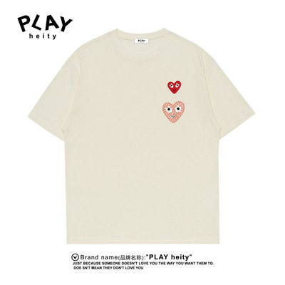 PLAYHEITY夏季男女款百搭T恤
