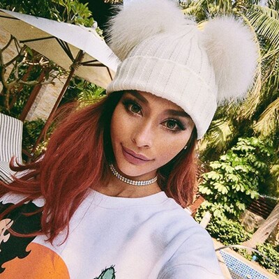 极速Woaol caps Women Hat keep warm winter hats
