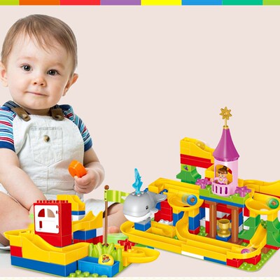 新品Marble Race Run Blrock Maze Ball Track Building Blocks