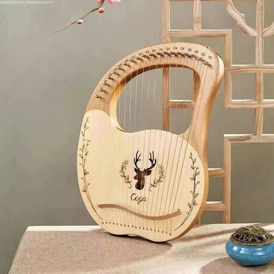 极速16 19 21 24 Strings Wooden Mahogany MLyre Harp Musical