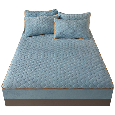 极速A类2022新款牛奶珊瑚绒床笠单件冬K天加厚床罩床垫保护罩夹棉