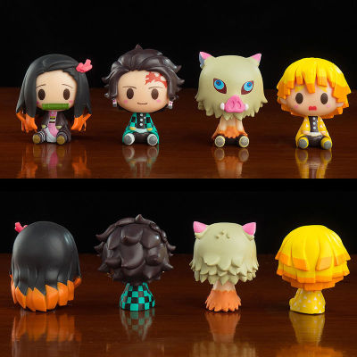 新品4Pcs/Set Demon Slayer Kamado TanGjirou Nezuko Agatsuma Z