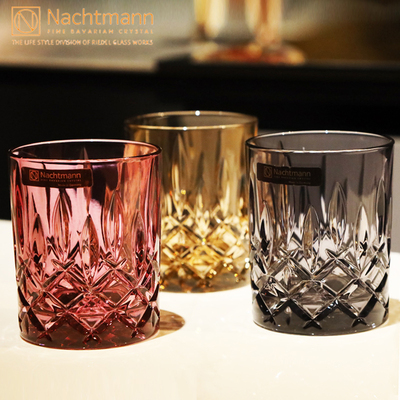 德国NACHTMANN水晶玻璃轻奢高档彩色威士忌酒杯洋酒XO酒杯套装