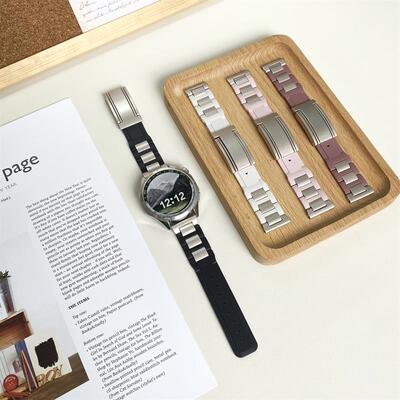 GT5表带T型磁吸扣不锈钢橡胶GT5PRO表带GT4表带荣耀5男20.22mm