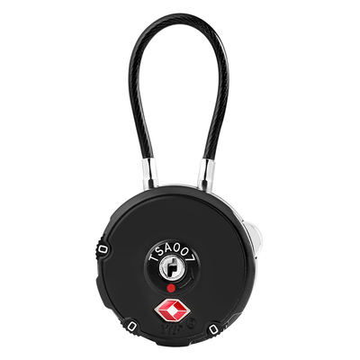 奥本钢缆挂锁 密码锁 tsa出国旅行箱包揹包锁 柜门锁抽屉锁TSA007