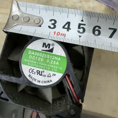 一萌 DA06025S12HA 12V 0.25A 6025变频器服务器机箱散热风扇6CM