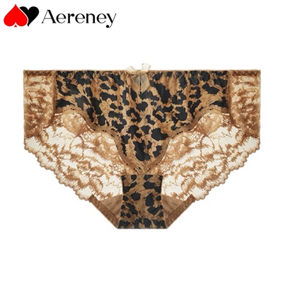 AERENEY爱亦心伊性感豹纹女平角裤63558A配81558 82558 84558文胸