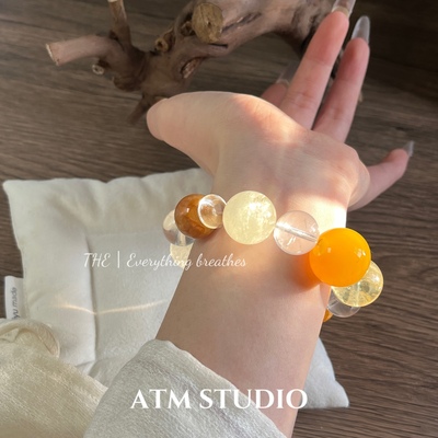 金桔日落|小众设计天然黄玛瑙