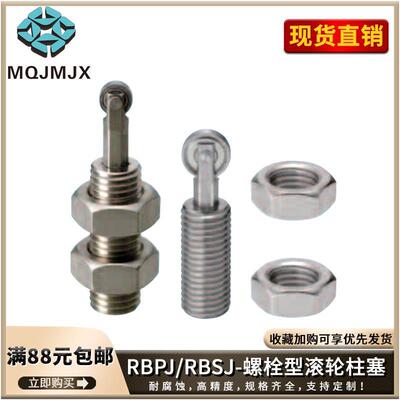 RBPJ/RBSJ螺栓滚轮柱塞重载弹簧轻载定位柱不锈钢分度插销ZSJ/ZPJ