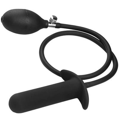 Inflatable Anal Plug Pump Soft Silicone Butt Plug Vaginal Di