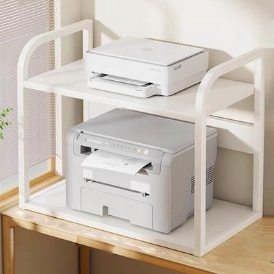打印机置物架架子办公桌桌面支架置放架桌上电脑桌放置架双层托架