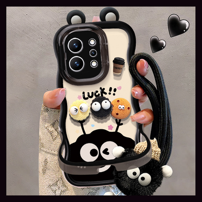 适用OPPOReno系列咖啡煤球手机壳