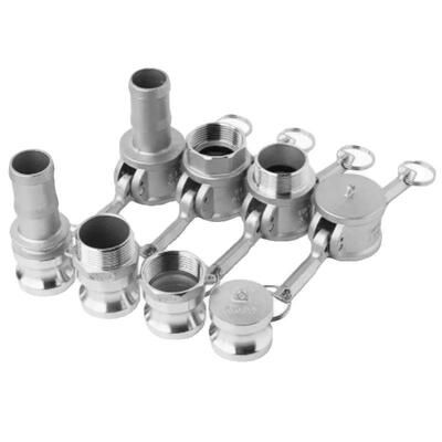 304不锈钢快速接头卡扣式公母宝塔ABCDEF型皮管水管快接头46分1寸