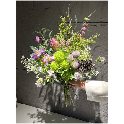 轻奢花束假花感自然风手捧花客厅干花装饰摆件餐桌花