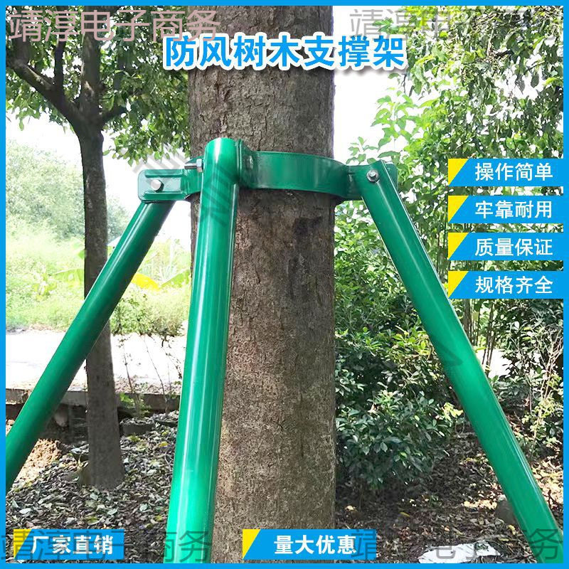 树木支撑架支撑杆大树园林支架防风树撑镀锌钢管固定器支绿化苗木