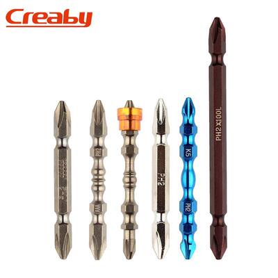 双头十字电动螺丝刀批头S2钢加长强磁性起子加硬风批头 PH2