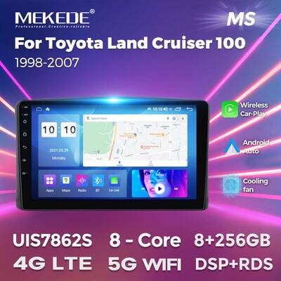 适用丰田LandCruiser1001998-2007款安卓大屏中控导航Carplay