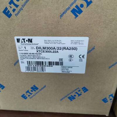 伊顿穆勒DILM300A/22(RA250)高性能大电流接触器