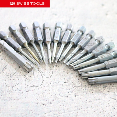 。原装瑞士PB SWISS TOOLS 彩色星形梅花批头 PB E6.400