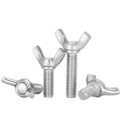 。304不锈钢蝶形螺丝201羊角元宝螺钉M3M4M5M6M8M10M12蝴蝶手拧螺