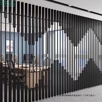 装饰隔断屏风屏风网客厅隔断打孔简易网红立柱GxP免红墙墙办公室